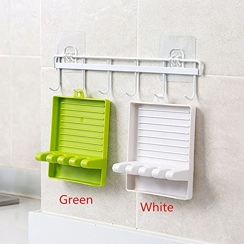 Kitchen Accessories Cap Shelf Lid Stand Spoon Rest Stove Organizer Spoon Holder Pot Lid Holder Pots Cover Rack Wall-Mounted(White)