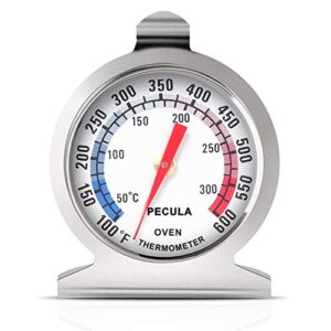 oven thermometer 50-300°c/100-600°f, oven grill fry chef smoker thermometer instant read stainless steel thermometer kitchen cooking thermometer