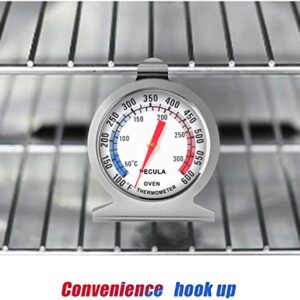 Oven Thermometer 50-300°C/100-600°F, Oven Grill Fry Chef Smoker Thermometer Instant Read Stainless Steel Thermometer Kitchen Cooking Thermometer