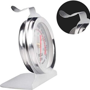 Oven Thermometer 50-300°C/100-600°F, Oven Grill Fry Chef Smoker Thermometer Instant Read Stainless Steel Thermometer Kitchen Cooking Thermometer