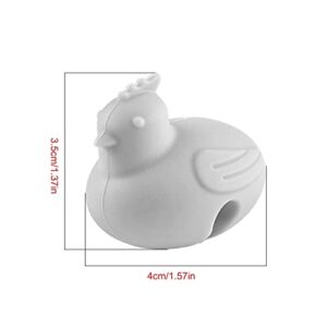 FGYZYP 3Pcs Cartoon Silicone Pot Lid Lifters, Cute Animal Heat Resistant Pot Lid Rack Holder Clips, Spill- Proof Steam Vent Stand for Soup Pots Saucepan Home Kitchen Tool Accessories (Random Color)