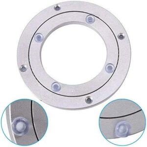 Heavy Duty Aluminium Alloy Rotating Bearing Turntable Round Dining Table Smooth Swivel Plate ( Size:4Inch )