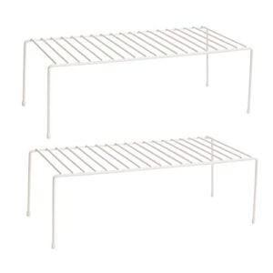 astotsell kitchen cupboard organiser [2 pack], kitchen cupboard storage shelf rack