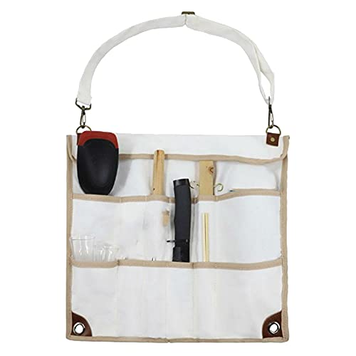 LTDH Camping Tableware Storage Bag Portable Picnic Utensil Organizer Canvas Cooking Utensil Bag Travel Organizer Bag For BBQ Camping Hiking