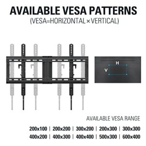 Mounting Dream Advanced Tilt TV Wall Mount for Most 42-90 Inch TVs, Premium Wall Mount TV Bracket with Full Tilt Extension up to 7 inch, Fits 16", 18", 24" Studs, Max VESA 600x400mm and 120LBS MD2104