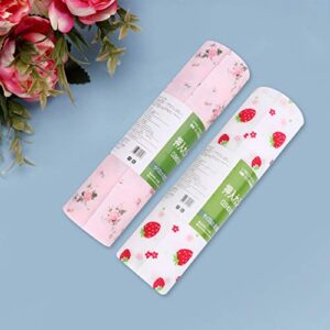 DOITOOL 2 Rolls Waterproof Shelf Liners Kitchen Drawer Mats Anti- Oil Rose Strawberry Printed Cupboard Pad Refrigerator Liners Table Place Mat for Kitchen Cabinet