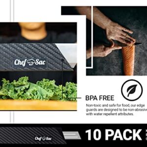 Chef Sac Elite Chef Knife Roll Bag with 10-Pack Knife Guards Included