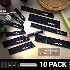 Chef Sac Elite Chef Knife Roll Bag with 10-Pack Knife Guards Included