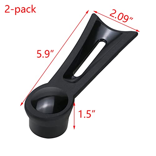 HEVSTIL 2-Pack Pot Lid Cover Knob Stand Vertical Pot Lid Handle Pot Lid Head Cap Thermostability Plastic Handgrip Holding Knob Screw Handle Keep Lid Standup Stainless Steel Pot Accessories