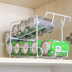 Isabelvictoria Cans Storage Holders Racks Beverage Soda Coke Beer Can Dispenser Storage Rack Refrigerator Kitchen Organizer Tools