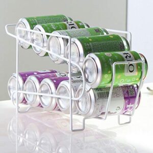 Isabelvictoria Cans Storage Holders Racks Beverage Soda Coke Beer Can Dispenser Storage Rack Refrigerator Kitchen Organizer Tools