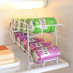 Isabelvictoria Cans Storage Holders Racks Beverage Soda Coke Beer Can Dispenser Storage Rack Refrigerator Kitchen Organizer Tools