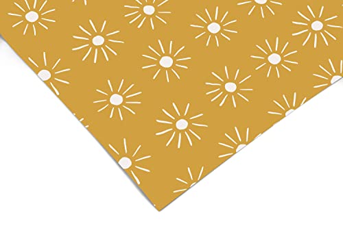 Contact Paper Sun Golden Yellow | Shelf Liner | Drawer Liner | Peel and Stick Paper 842 18in x 72in (6ft)