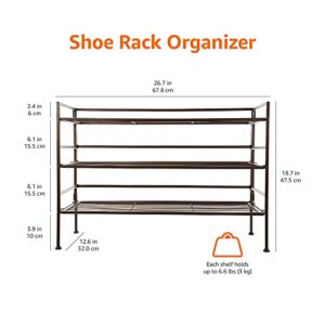 Amazon Basics 9-Pair Shoe Rack Organizer