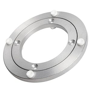 Buachois Aluminum LazySusan Heavy Duty Metal Rotating Bearing Turntable Ring SwivelPlate Hardware for Glass Top Wood Top (5inch)