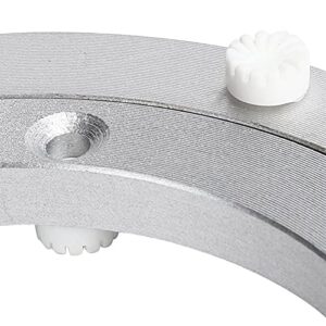 Buachois Aluminum LazySusan Heavy Duty Metal Rotating Bearing Turntable Ring SwivelPlate Hardware for Glass Top Wood Top (5inch)