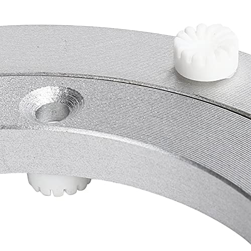 Buachois Aluminum LazySusan Heavy Duty Metal Rotating Bearing Turntable Ring SwivelPlate Hardware for Glass Top Wood Top (5inch)