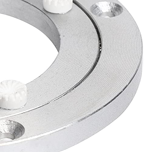 Buachois Aluminum LazySusan Heavy Duty Metal Rotating Bearing Turntable Ring SwivelPlate Hardware for Glass Top Wood Top (5inch)