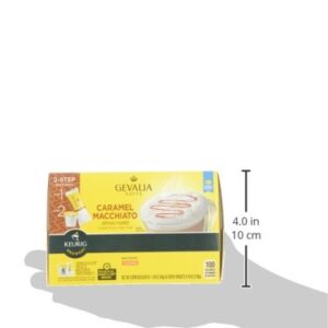 Gevalia Caramel Macchiato Espresso K-Cup Coffee Pods and Froth Packets (6 Pods and Froth Packets)