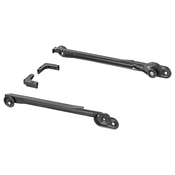 KOMPLEMENT Pull Out Rail (2 pack) for Baskets 13-3/4'' Dark Gray 902.632.33