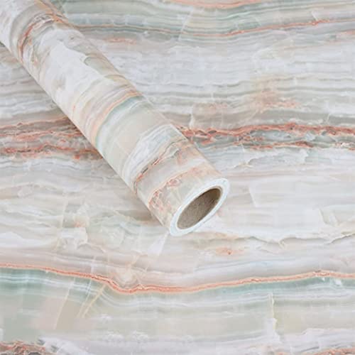 Peel and Stick Marble Granite Contact Paper for Kitchen Bathroom Countertop Backsplash Table Desk Furniture Self Adhesive Vinyl Marble Shelf Liner Wallpaper (24 by 117 Inches)