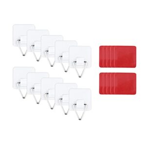 10 pieces invisible adhesive plate hanger set vertical plate holders for the wall dish hook portable self-adhesive wall plate holder