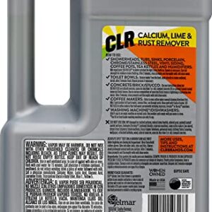 CLR Calcium, Lime & Rust Remover, Blasts Calcium, Dissolves Lime, Zaps Rust Stains, 42 Ounce Bottle (Pack of 2)