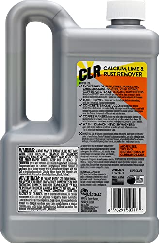 CLR Calcium, Lime & Rust Remover, Blasts Calcium, Dissolves Lime, Zaps Rust Stains, 42 Ounce Bottle (Pack of 2)