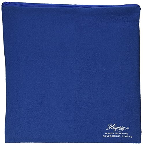 Hagerty 19111 12-by-19-inch Zippered Drawer Liner, Blue & Hagerty 19600 18-by-18-inch Zippered Holloware Bag, Blue