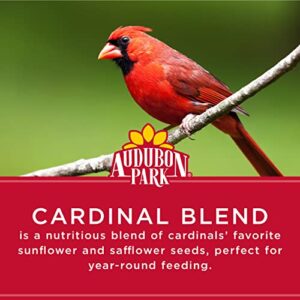 Audubon Park Cardinal Blend Wild Bird Food, Cardinal Bird Seed for Outside Feeders, 4-Pound Bag