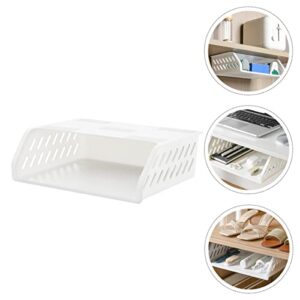 Zerodeko 1Pc Hollow Storage Shelf Kitchenware Storage Holder Under Desk Rack Toilet Board Stand for Desk Bedroom