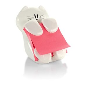 post-it pop-up note dispenser, cat design, 3×3 in, 1 dispenser/pack (cat-330)