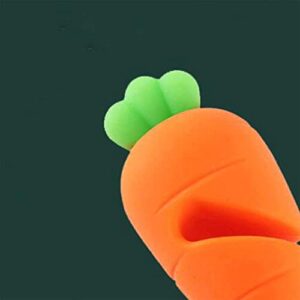 Silicone Spill Proof Lid Lifters Cute Carrot Shaped Small Soft Heat Pot Pan Saucepan Lid Holder Fun Kitchen Gadgets Deft Design