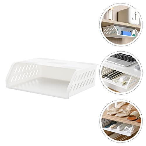 Zerodeko 3 pcs Basket Bathroom Organizer Hidden Hollow Bin Shelves Office Kitchen Small Under Sorting Pencil Drawer Cabinets Home Bedroom Desktop Objects Necessities Wall-mounted Cosmetics