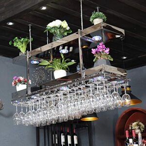 multi-layer cabinet holder red wine cup upside down hanging stemware holder（gold, silver） j112, pibm, silver, 80cm*35cm