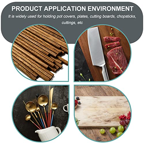 Cabilock 1 Set Knife Block Cutting Board Holder Wall Mounted Pan Pot Lid Holder Cutlery Organizer Kitchen Storage Display Stand Black