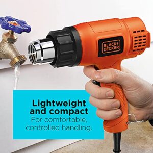 BLACK+DECKER Heat Gun, 1350 Watt, Dual Temperature Settings, Corded (HG1300)