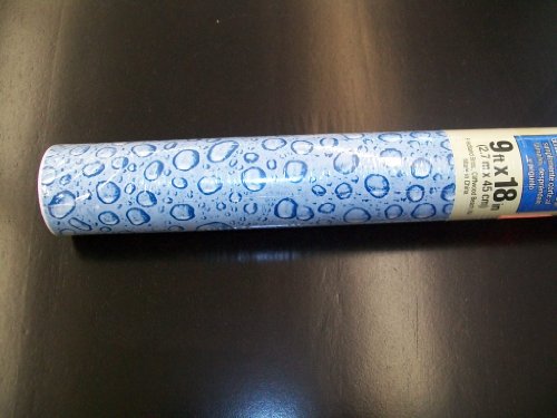 Zip Tac The Classic Touch self-Adhesive Rain Drop Blue Contact Paper