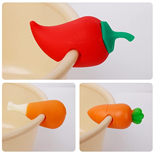 Pot Lid Lifts, Silicone Pot Lid Holder Anti-spill Rack Heat-resistant Anti-Overflow Stoppers Pot Cover Lifter Holder Durable Kitchen Gadgets,Anti-Overflow Kitchen Gadgets