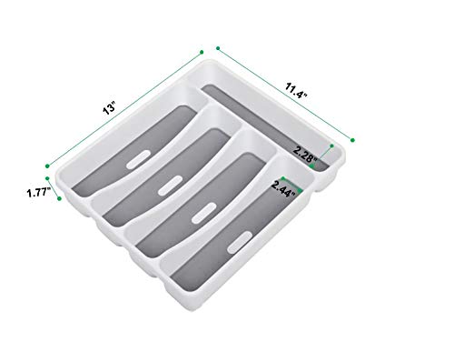 HMF DrawerStore Kitchen Drawer Organizer Tray for Cutlery,knives, Utensils and Gadgets Silverware Flatware Drawer Tray