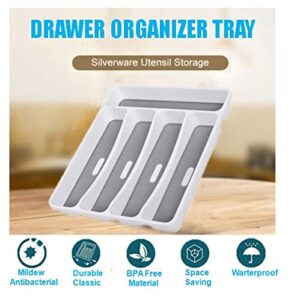 HMF DrawerStore Kitchen Drawer Organizer Tray for Cutlery,knives, Utensils and Gadgets Silverware Flatware Drawer Tray