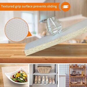 HOMEK Shelf Liner Kitchen Cabinet Liner for Shelves, Non Adhesive Drawer Liner for Kitchen, Non Slip Refrigerator Liners Waterproof Kitchen Cupboard Liner Protects Against Spills (12 Inches x 20 FT)