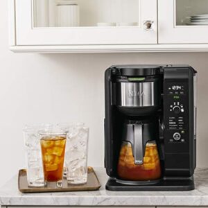 Ninja Hot and Cold Brewed System, Auto-iQ Tea and Coffee Maker with 6 Brew Sizes, 5 Brew Styles, Frother, Coffee & Tea Baskets with Glass Carafe (CP301)