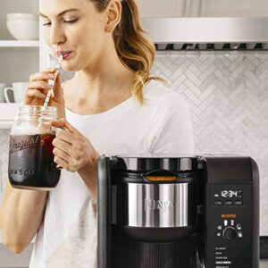 Ninja Hot and Cold Brewed System, Auto-iQ Tea and Coffee Maker with 6 Brew Sizes, 5 Brew Styles, Frother, Coffee & Tea Baskets with Glass Carafe (CP301)