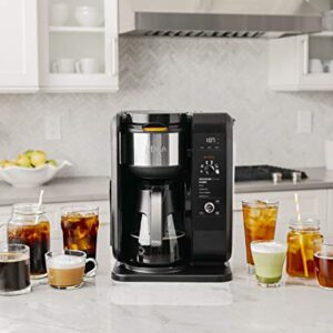 Ninja Hot and Cold Brewed System, Auto-iQ Tea and Coffee Maker with 6 Brew Sizes, 5 Brew Styles, Frother, Coffee & Tea Baskets with Glass Carafe (CP301)