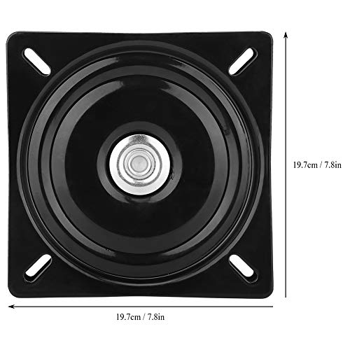 Alvinlite Turntable Bearings Hardware Square Ball Bearing Rotating Turntable Bearing Plates for Rotating Table Serving Tray (8 inch)