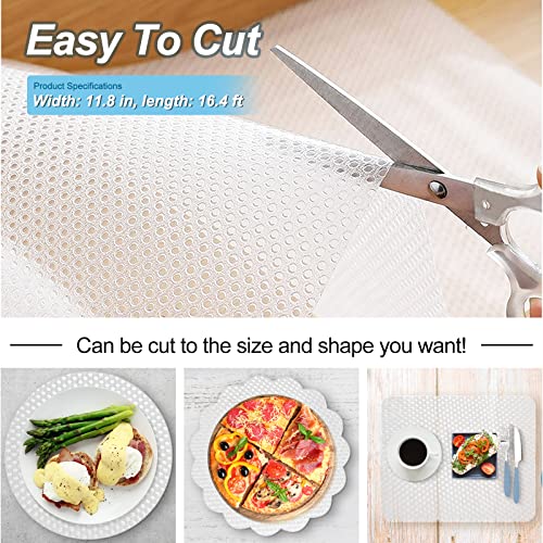 MYITYARD Shelf and Drawer Liner for Kitchen Cabinets, Waterproof Non-Slip Non-Adhesive Refrigerator Mat for Cupboard, Pantry Shelves, Bathroom, 12in * 16.4ft