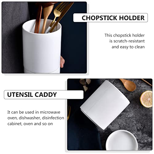 UPKOCH 1 pc Spatula Crock Holder Tool Utensil Spoon Fork Multipurpose Office Organizer Storage Chopstick Home Holders Caddy for Ceramic Container Countertop Pen Pencil Multi Kitchen