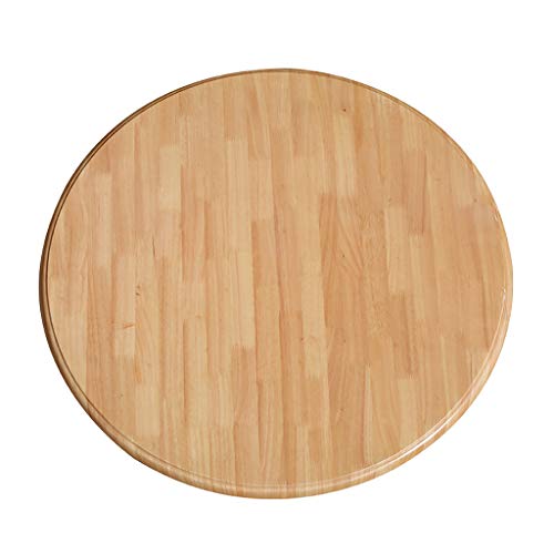 32/36/40inch Rotating Board Lazy Susan Round Wooden Swivel Serving Display Rotating Plate Solid Wood Rotating Tray for Dining Table