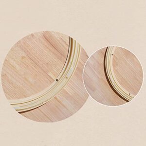 32/36/40inch Rotating Board Lazy Susan Round Wooden Swivel Serving Display Rotating Plate Solid Wood Rotating Tray for Dining Table